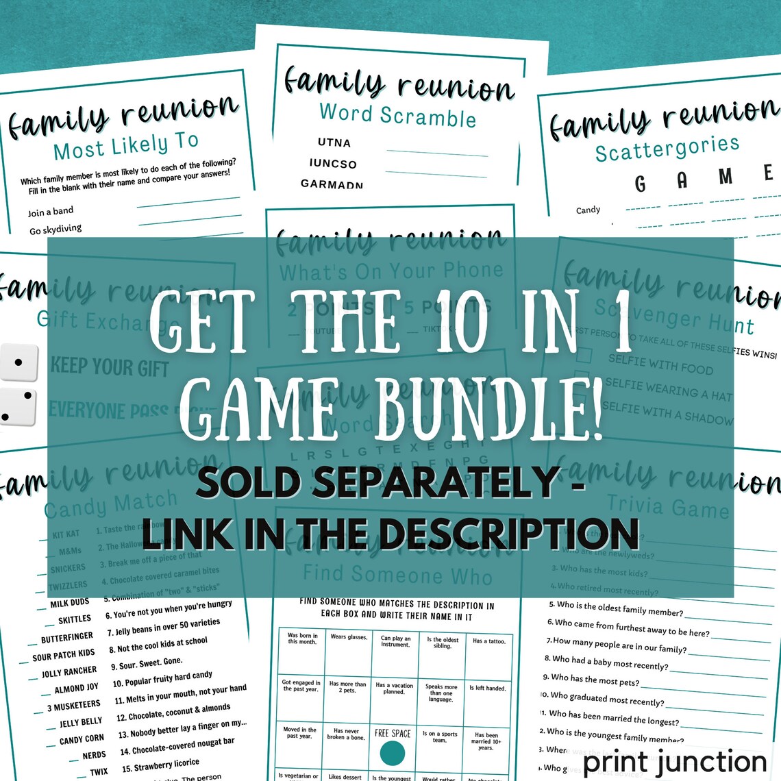 Family Reunion Find Someone Who Game Family Gathering - Etsy