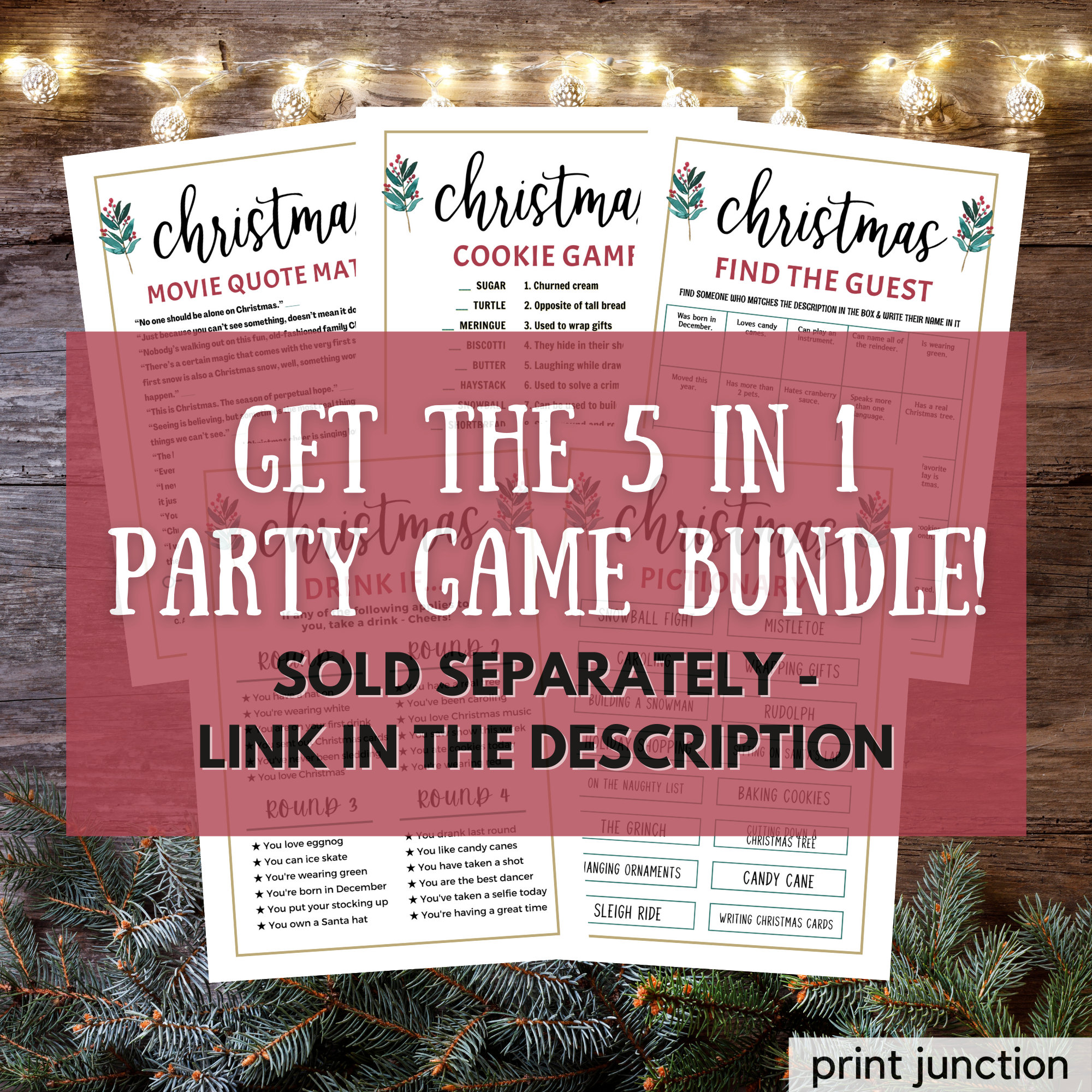 Christmas Cookie Trivia Game, Holiday Party Fun, Christmas Trivia Games ...
