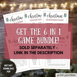 Christmas Word Scramble - Holiday Game - Christmas Word Scramble Party ...