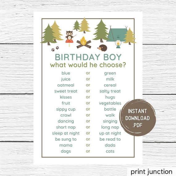 1st Birthday Games First Birthday Party Games Who Knows Baby | Etsy