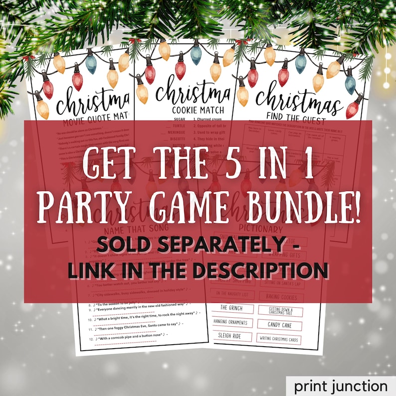 Christmas Movie Trivia Game, Printable Holiday Activity, Christmas ...