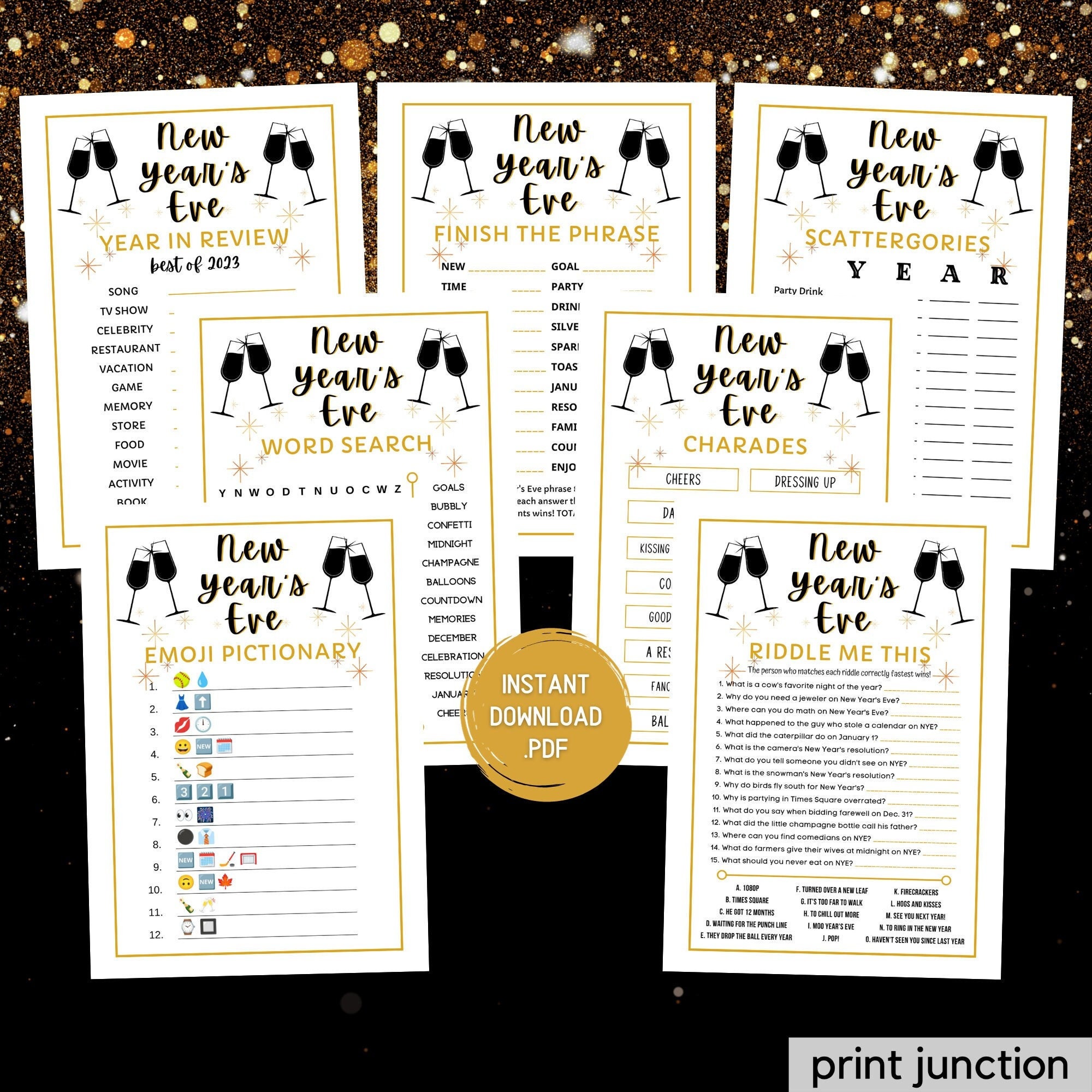 Kids New Years Games, Kids New Years Eve Games, New Years Eve Party ...