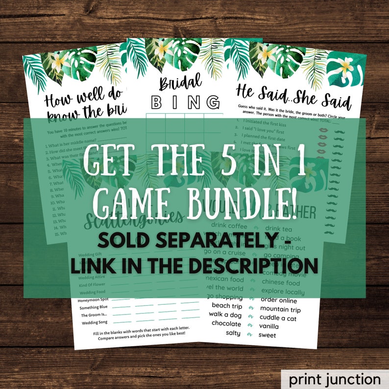 Bridal Scattergories Virtual Game Zoom Bridal Shower Games - Etsy