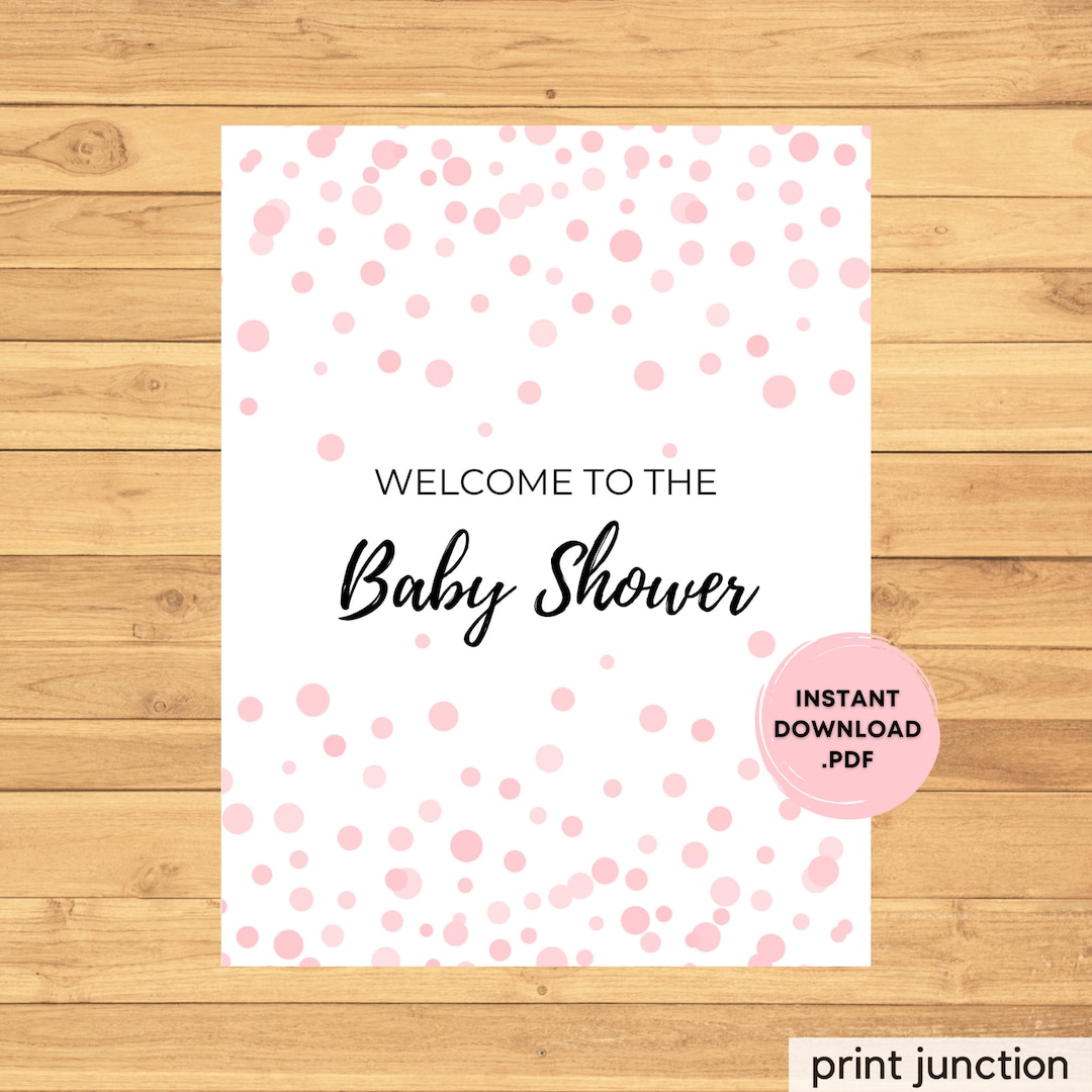 Baby Shower Welcome Sign Welcome To The Baby Shower Girl Baby Shower ...