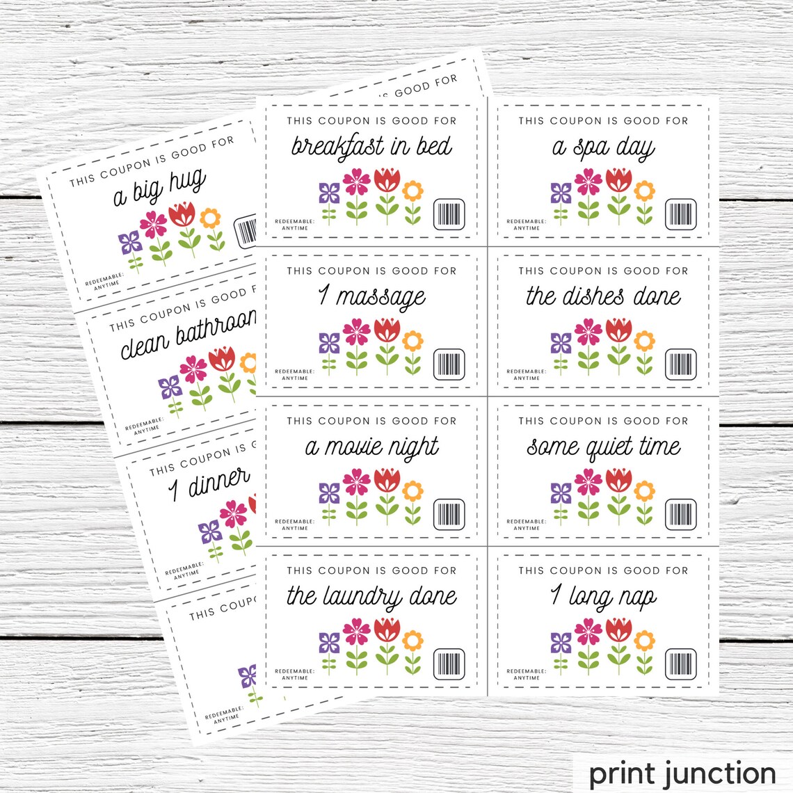 Birthday Coupons for Mom Birthday Gift for Mom Printable - Etsy Canada