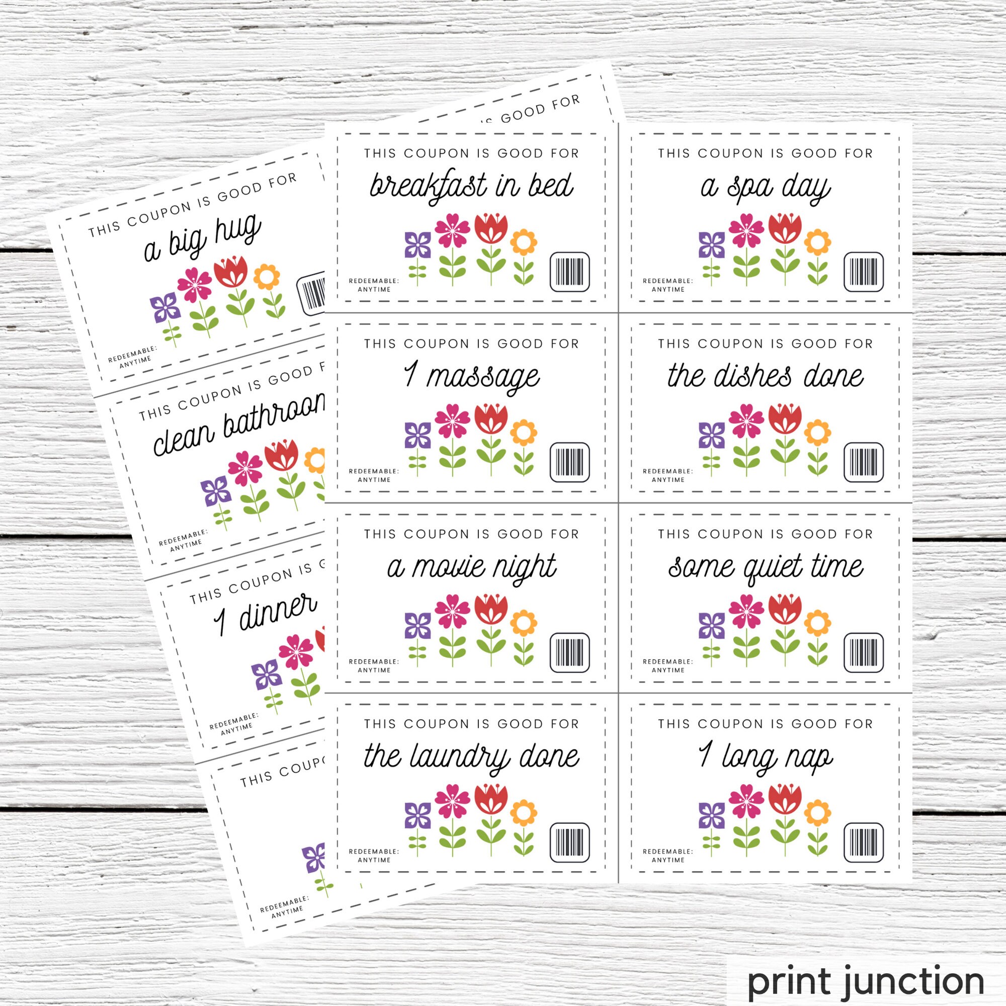 Birthday Coupons for Mom Birthday Gift for Mom Printable - Etsy Canada