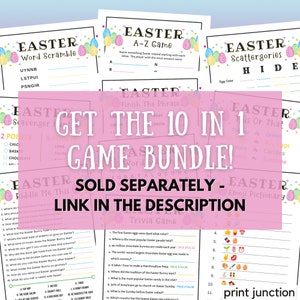 Easter Word Scramble Game, Fun Easter Games, Easter Activities for Kids ...