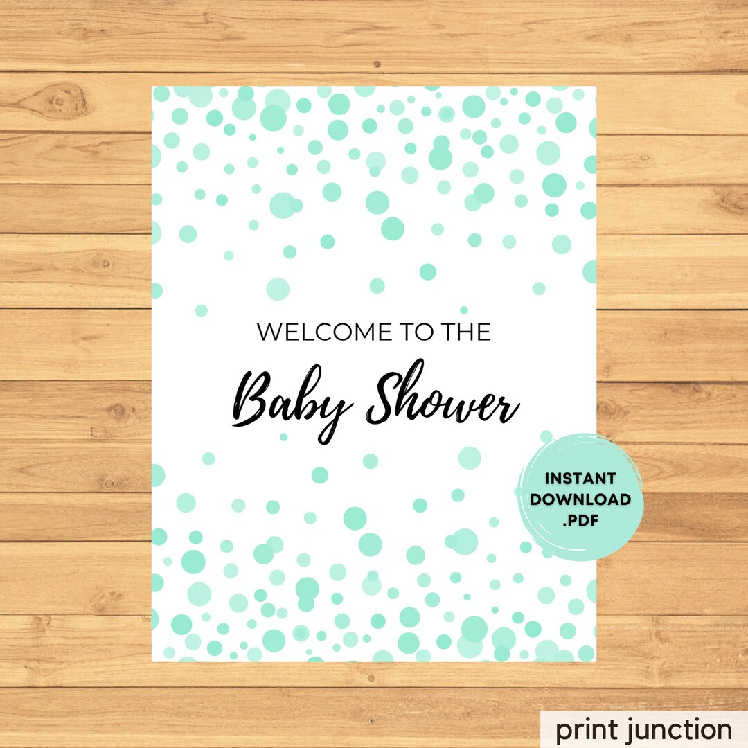 Baby Shower Welcome Sign - Welcome to the Baby Shower - Gender Neutral ...