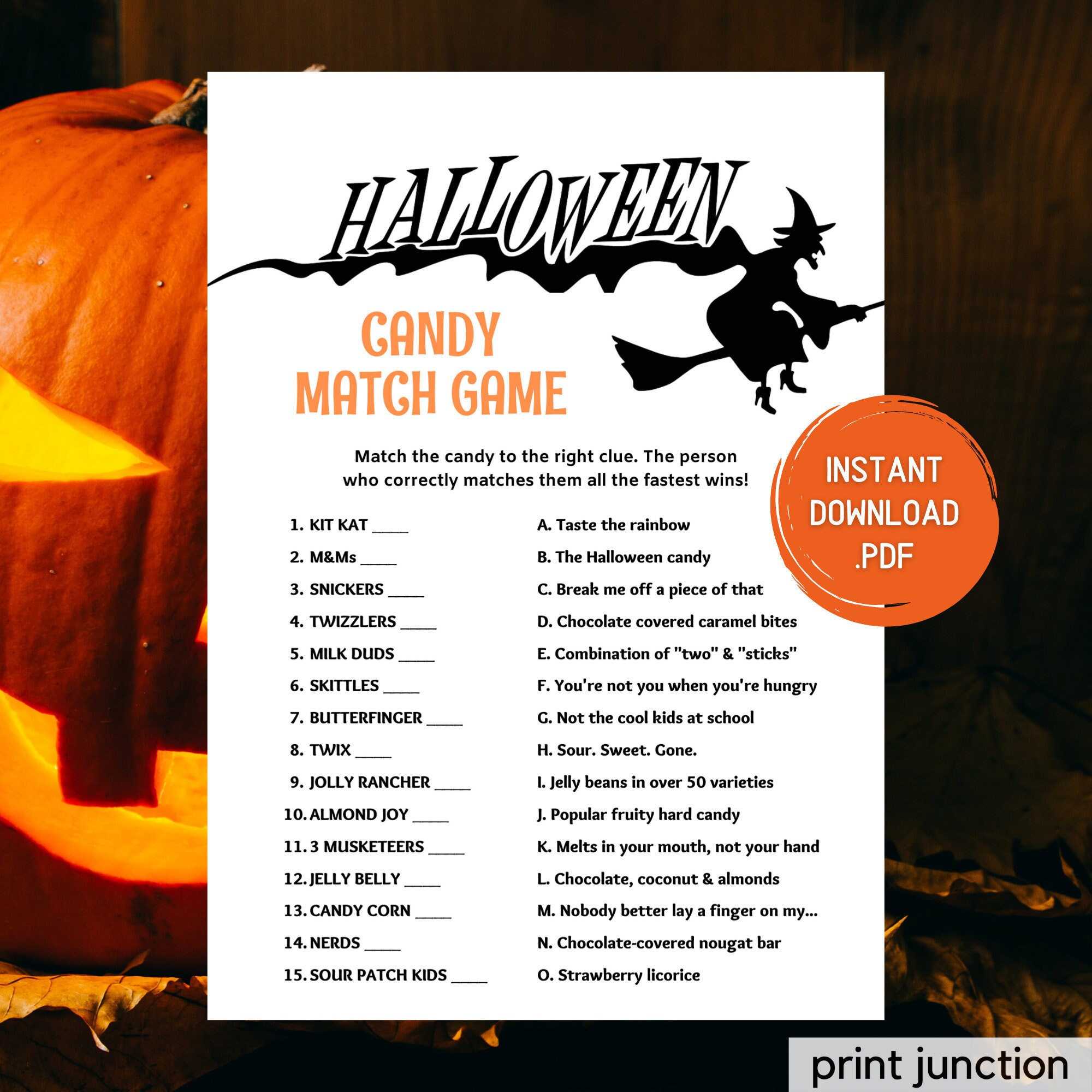 Halloween Games Halloween Printable Games Halloween Party - Etsy