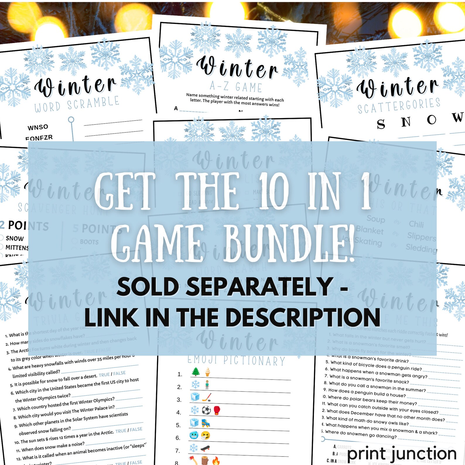 Winter Would You Rather Game, Printable Holiday Activity, Winter Games ...