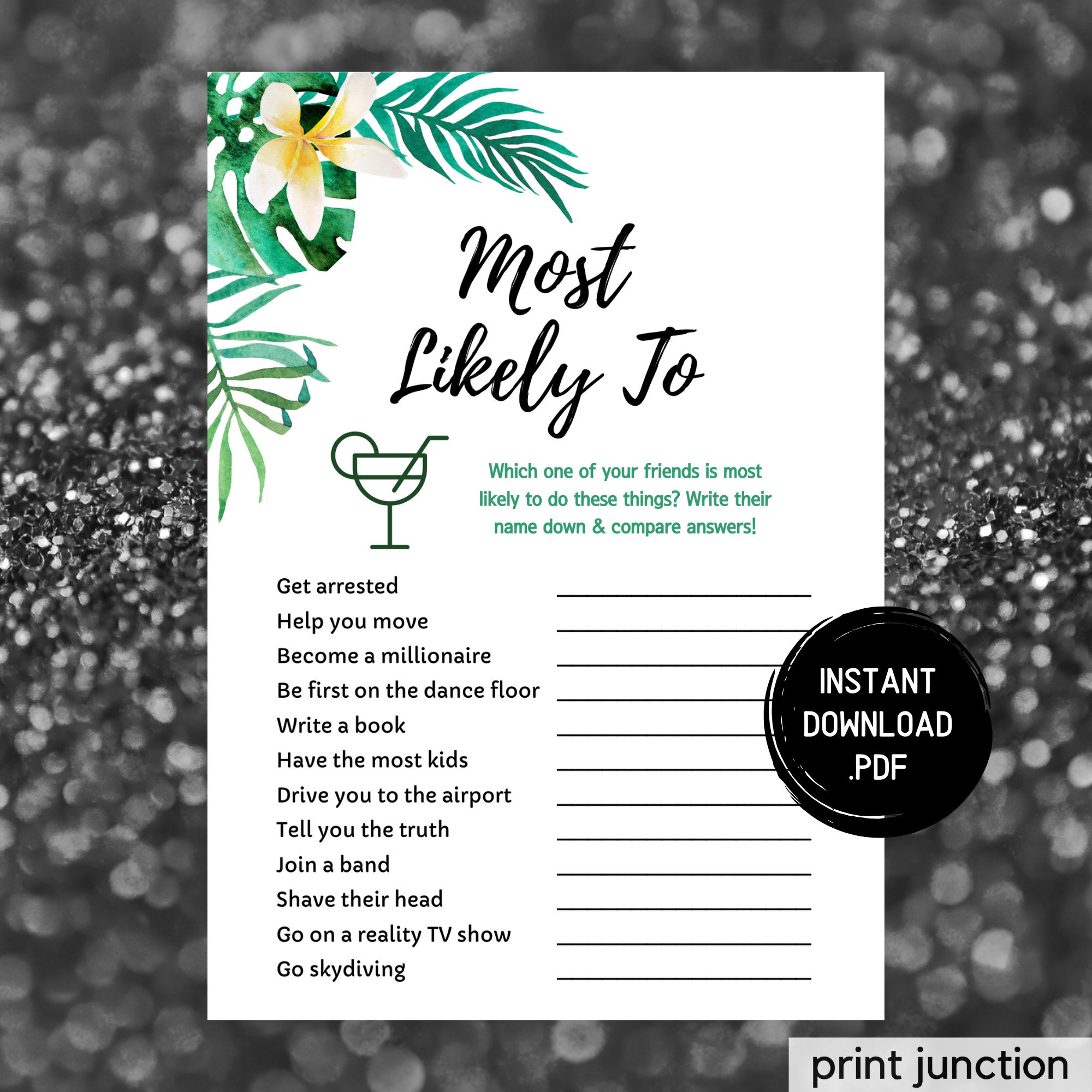 Most Likely to Game - Party Games - Fun Birthday Party Game - Most ...