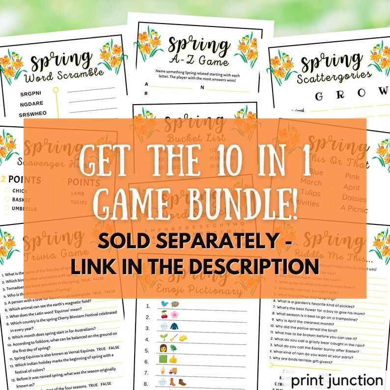 Spring Emoji Pictionary Game, Printable Springtime Games, Fun Spring ...