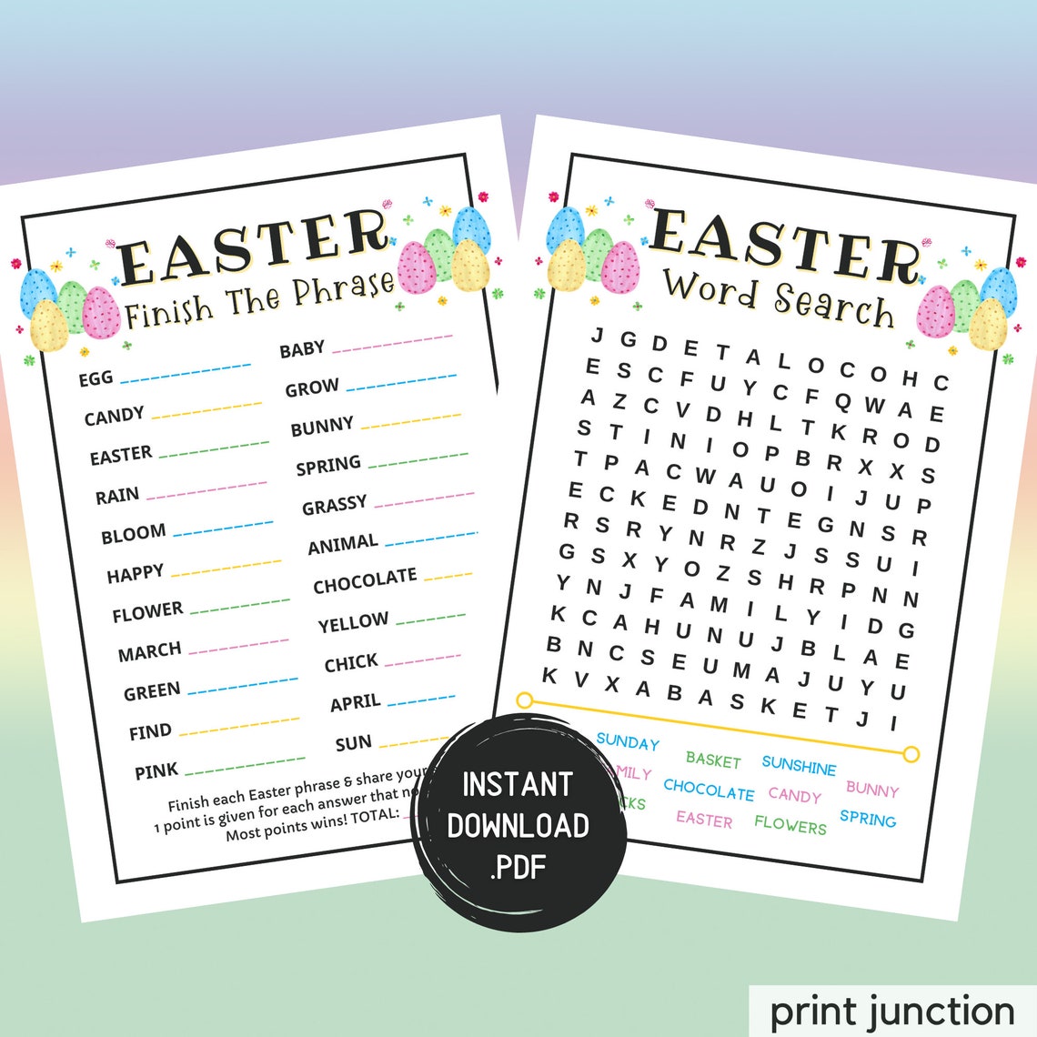 Easter Games Spring Games Printable Easter Games Easter - Etsy Canada
