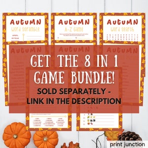 Autumn Emoji Pictionary, Printable Fall Party Games, Fall Activities ...
