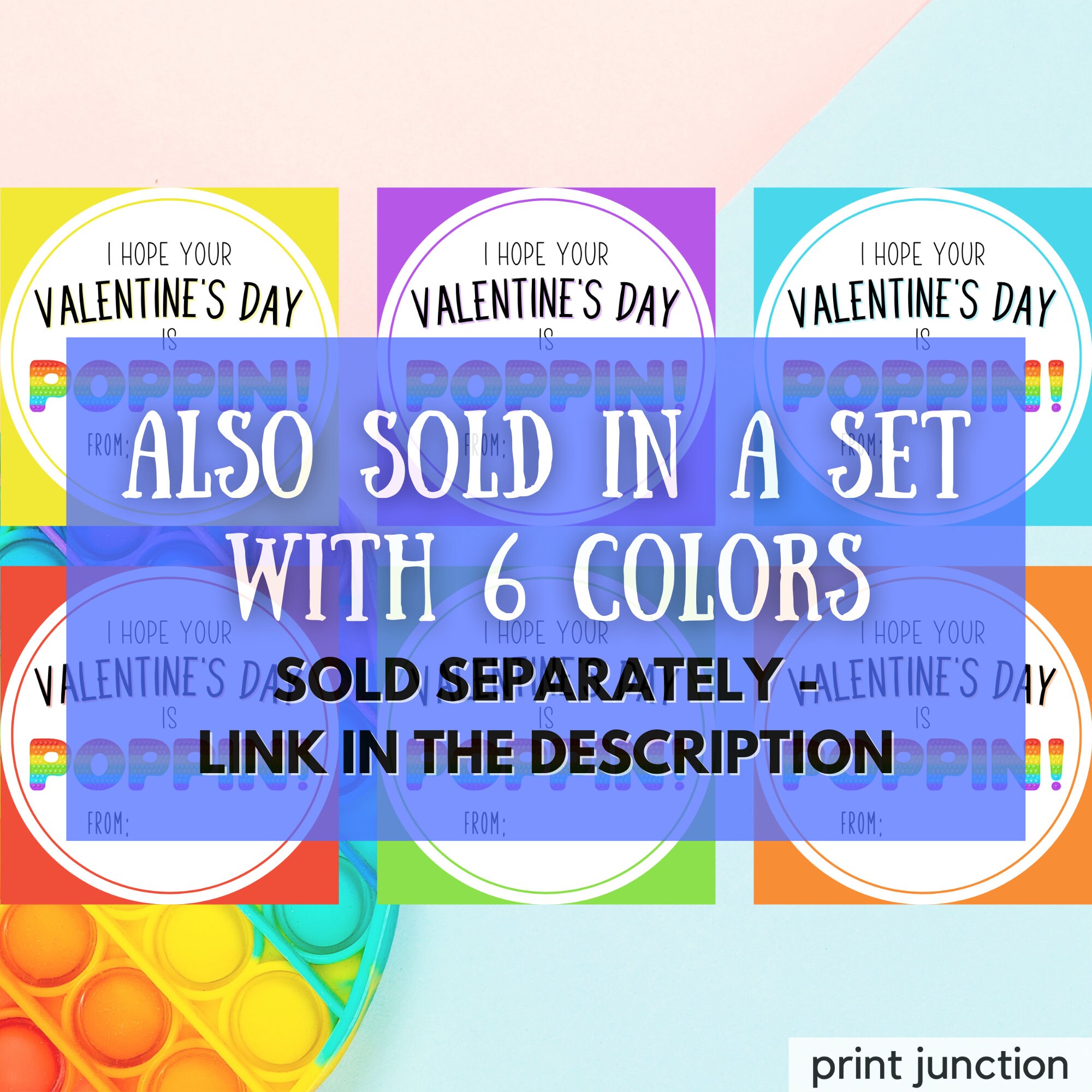 Pop It Valentine Pop It Tags Pop It Valentines Printable - Etsy Canada