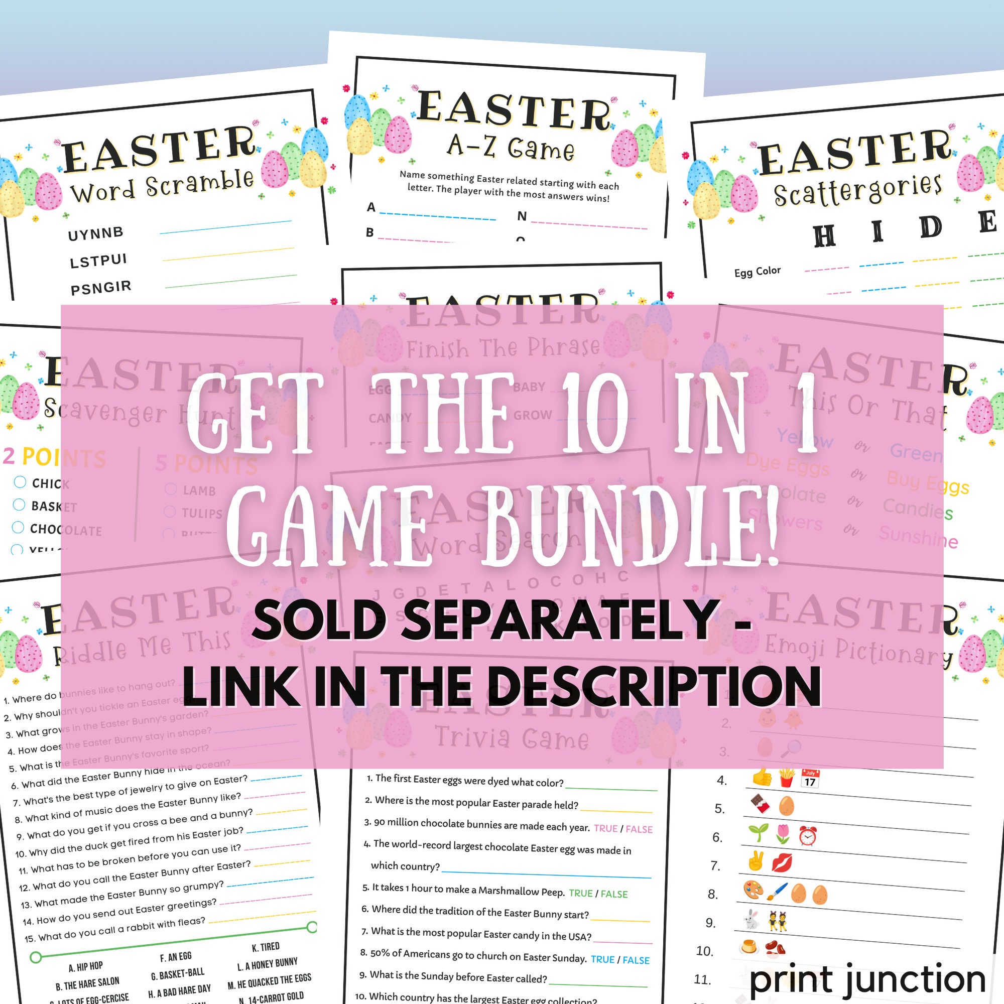 Easter Riddle Me This Trivia Game, Easter Trivia Game, Easter Printable ...
