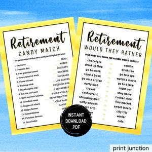 Retirement Games, Retirement Party Games, Virtual Retirement, Games for ...