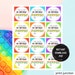 Pop It Birthday Tags, Pop It Favor Tags, Pop It Thank You Tags, Pop It ...