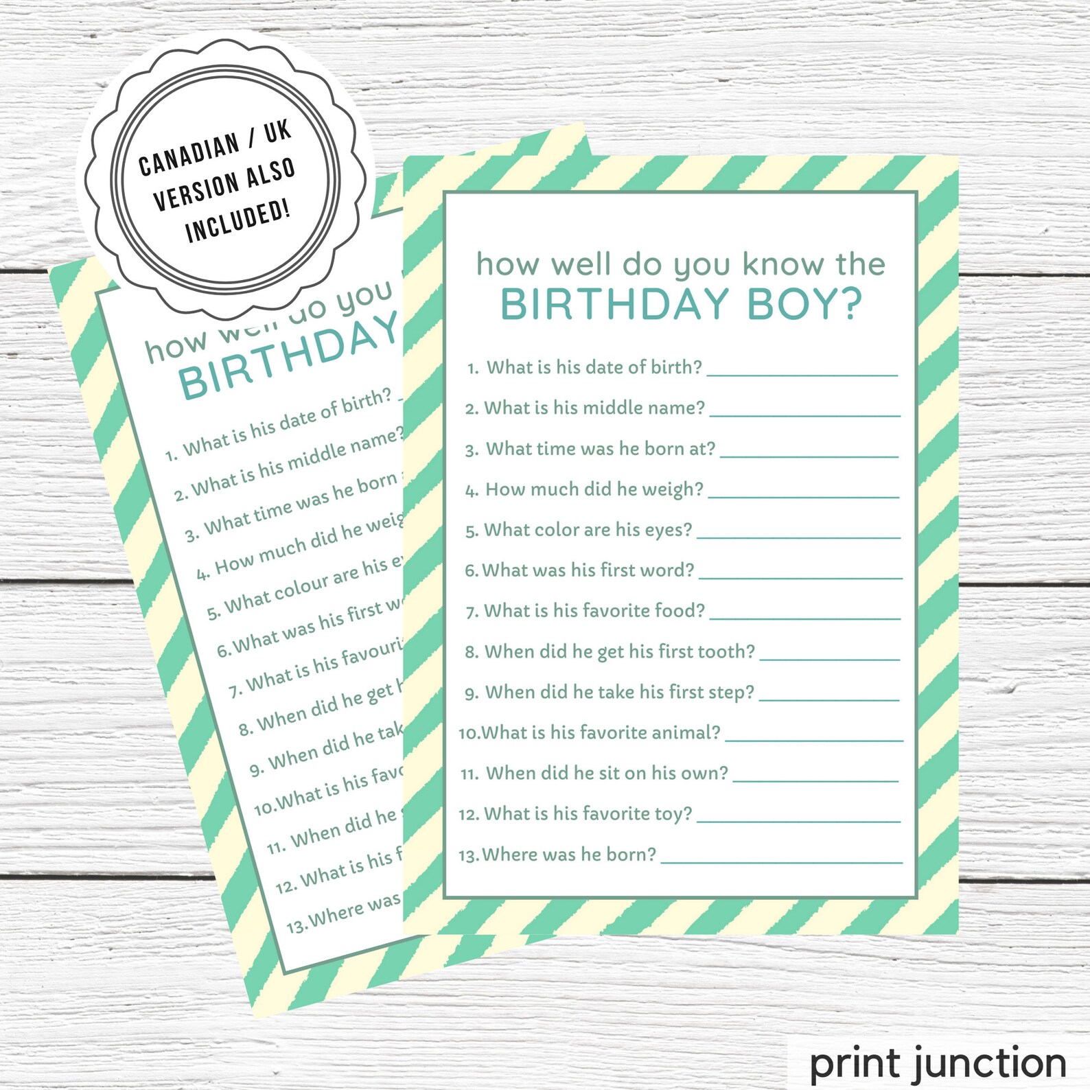 First Birthday Games, Who Knows Baby Best, Who Knows the Birthday Boy ...