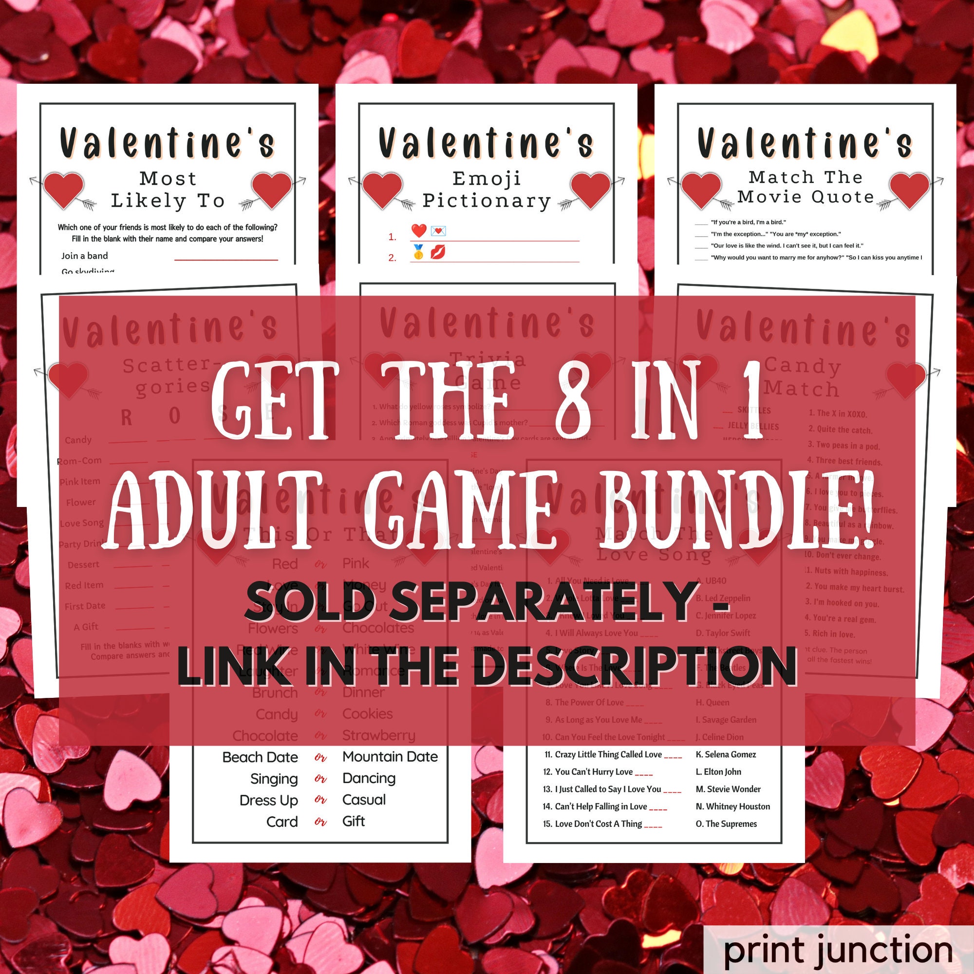 Valentines Day This or That Game, Valentines Printable Game, Fun ...