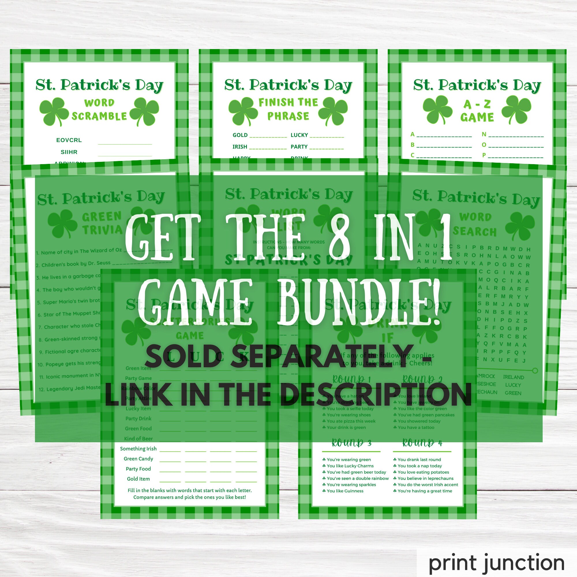 St Patrick's Day Green Trivia Game, Virtual St Patricks, Fun St Pattys ...