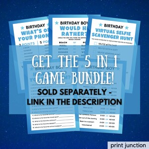 Teen Boy Birthday Games, Who Knows the Birthday Boy Best Game, Would He ...