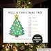 Roll A Tree Dice Game, Printable Christmas Game, Christmas Activity for ...