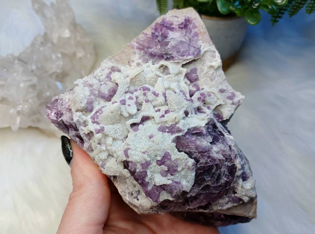 Quartz Epimorph After Fluorite Purple Fluorite Quartz Epimorph ...