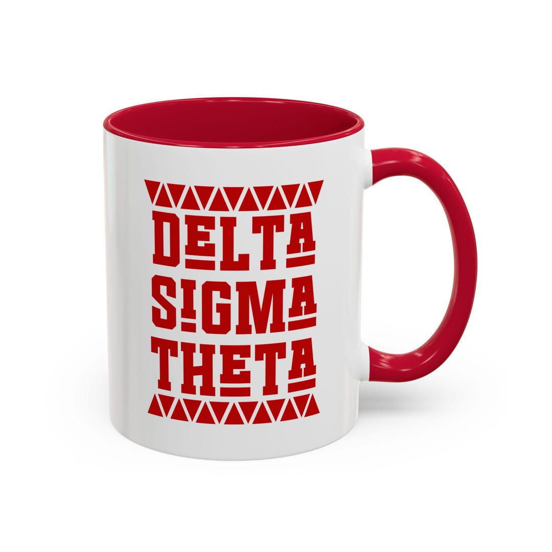 Colorful Delta Sigma Theta Mug Sorority Gift, 11oz or 15oz Size, Black ...