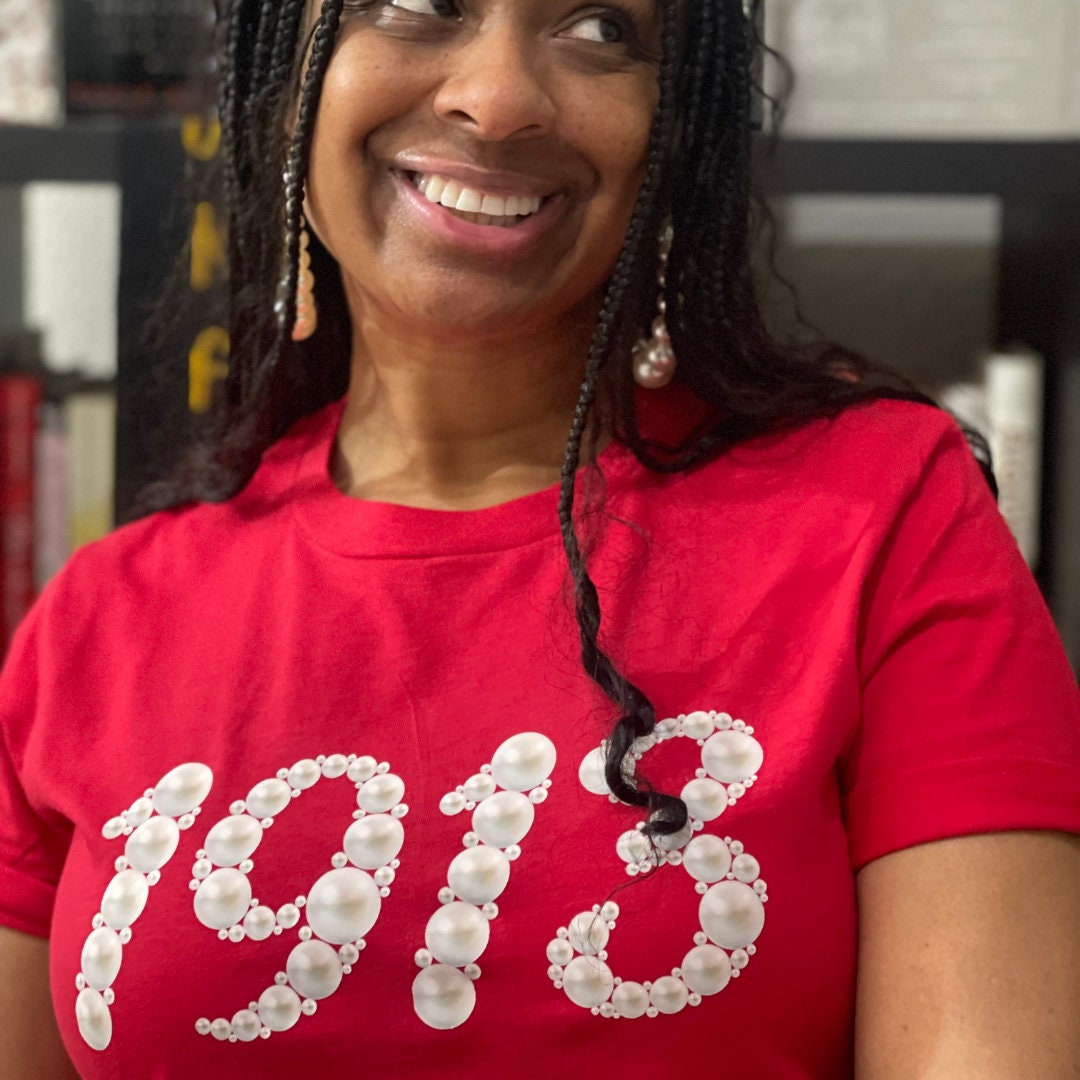 Red Pearl 1913 Tshirt Delta Founders Day J13 DTF Printed Delta - Etsy