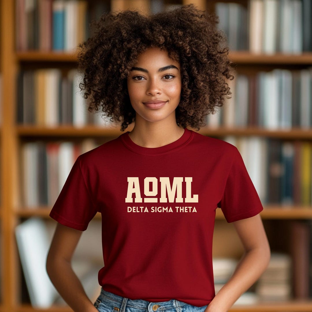 AOML Crimson and Cream Unisex Tshirt Delta Sigma Theta T-shirt – Delta ...