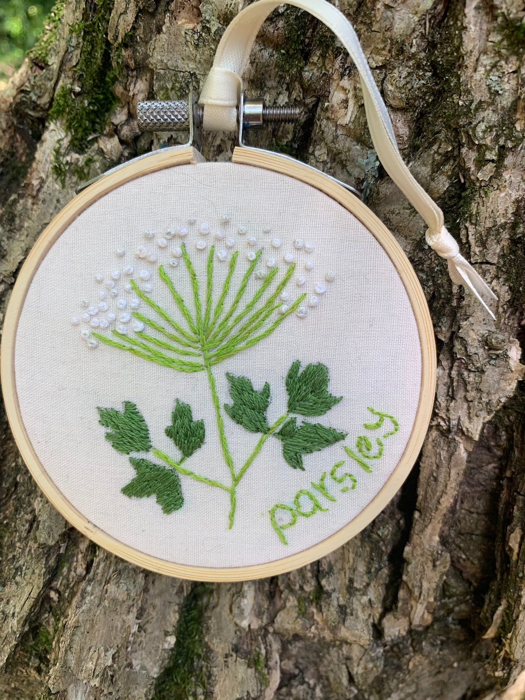 Parsley Mini Embroidery - Etsy