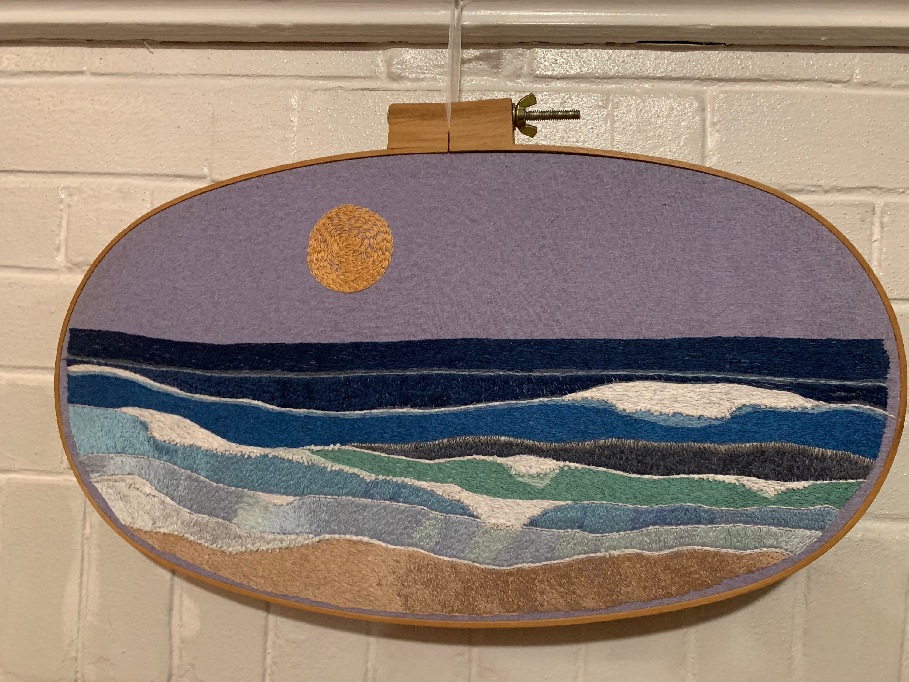 Colors of the Sea Large Embroidery - Etsy