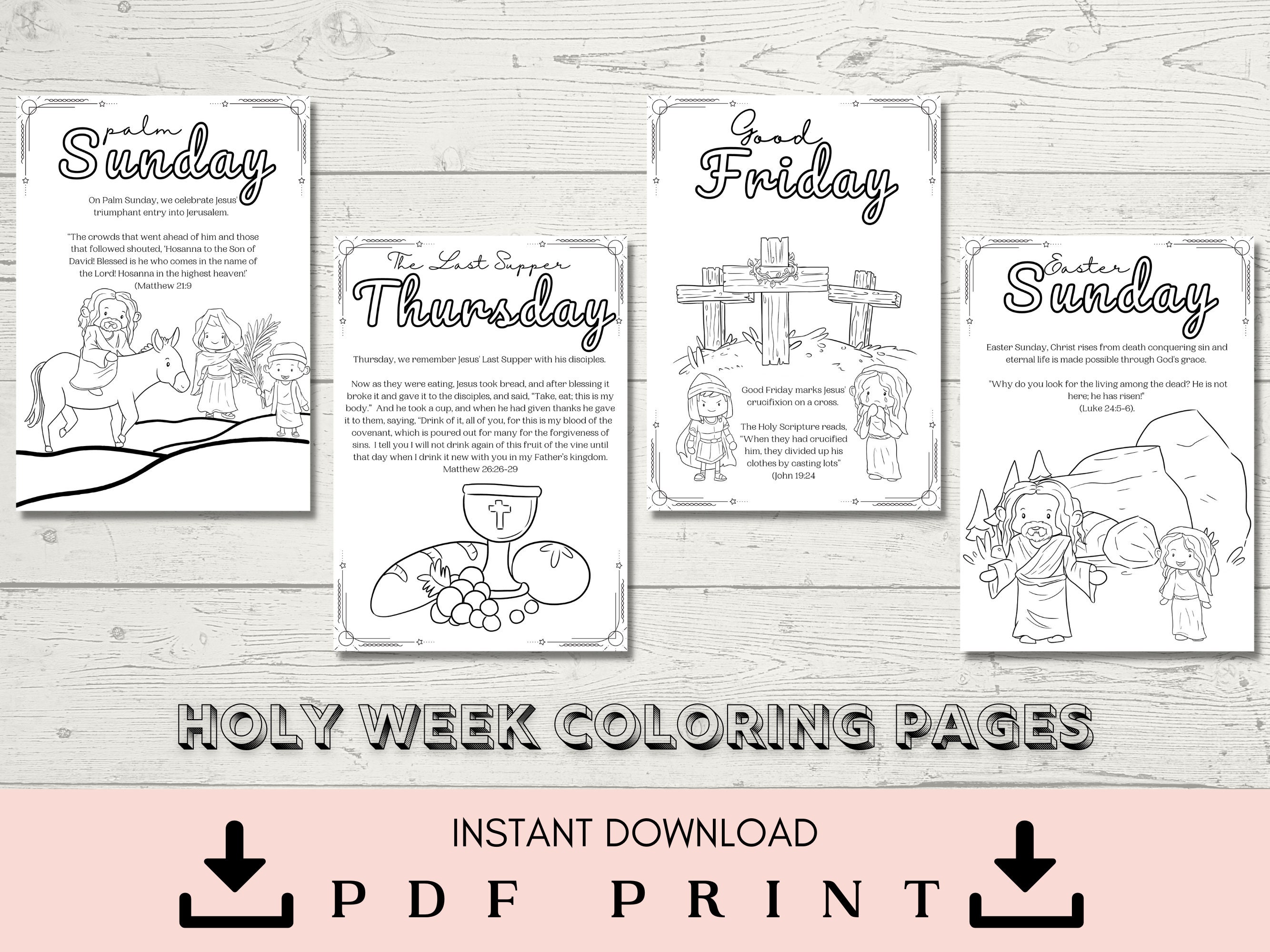 Easter Coloring Pages, Easter Coloring Pages for Kids, Easter Printable ...