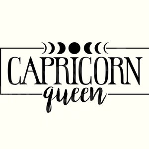 Capricorn Queen Svg, Capricorn Svg, Capricorn Png, Horoscope Svg ...