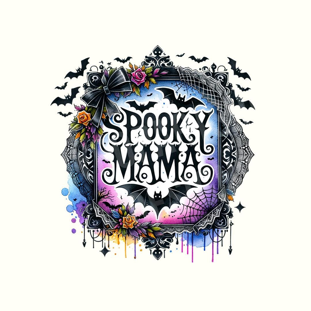 Spooky Mama Png, Goth, Gothic,mom Png,mama Png,mama Shirt,mom Shirt ...
