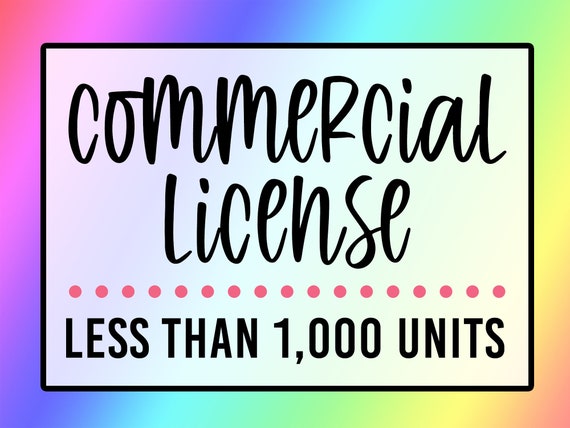 Commercial License for ALL Designs - Etsy