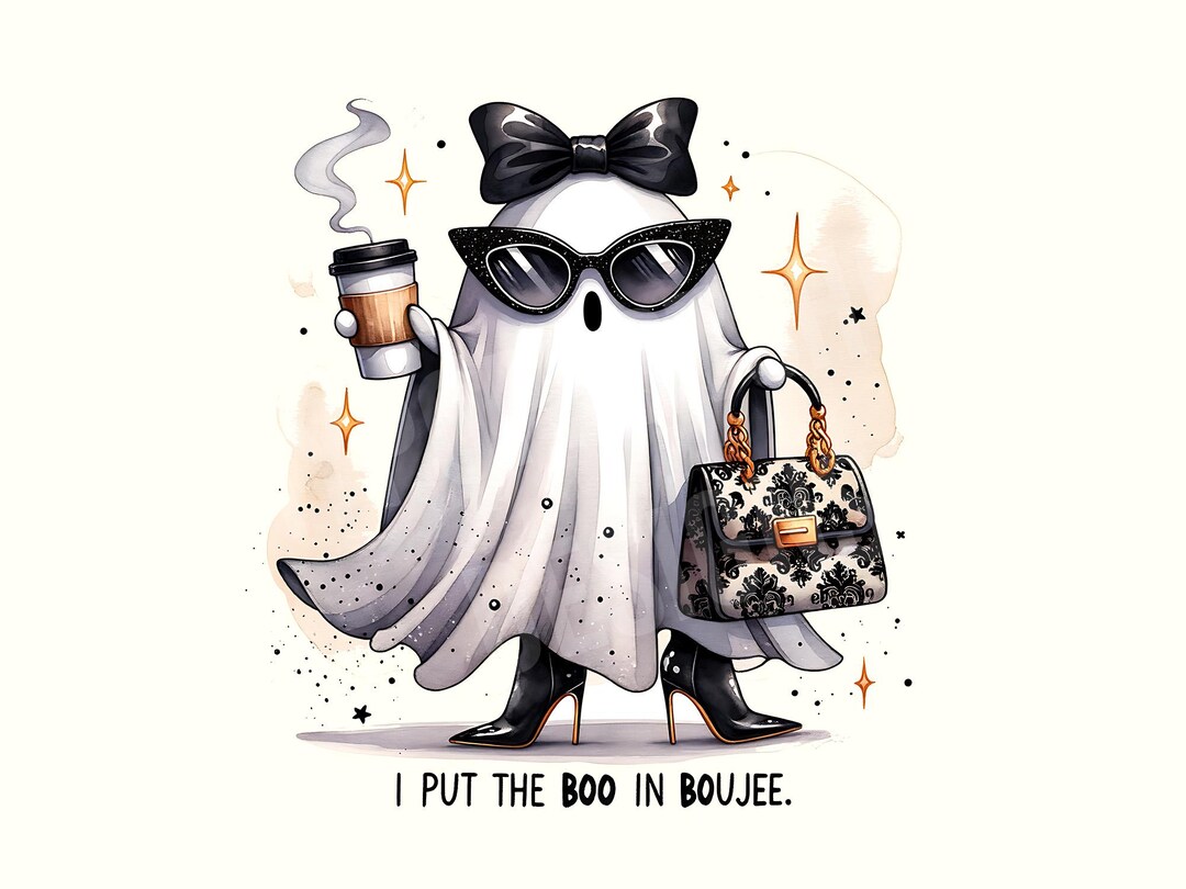 Boujee Ghost, Boujee Ghost Png, Boujee Ghost Halloween Png, Boujee Halloween, Boujee Halloween ...