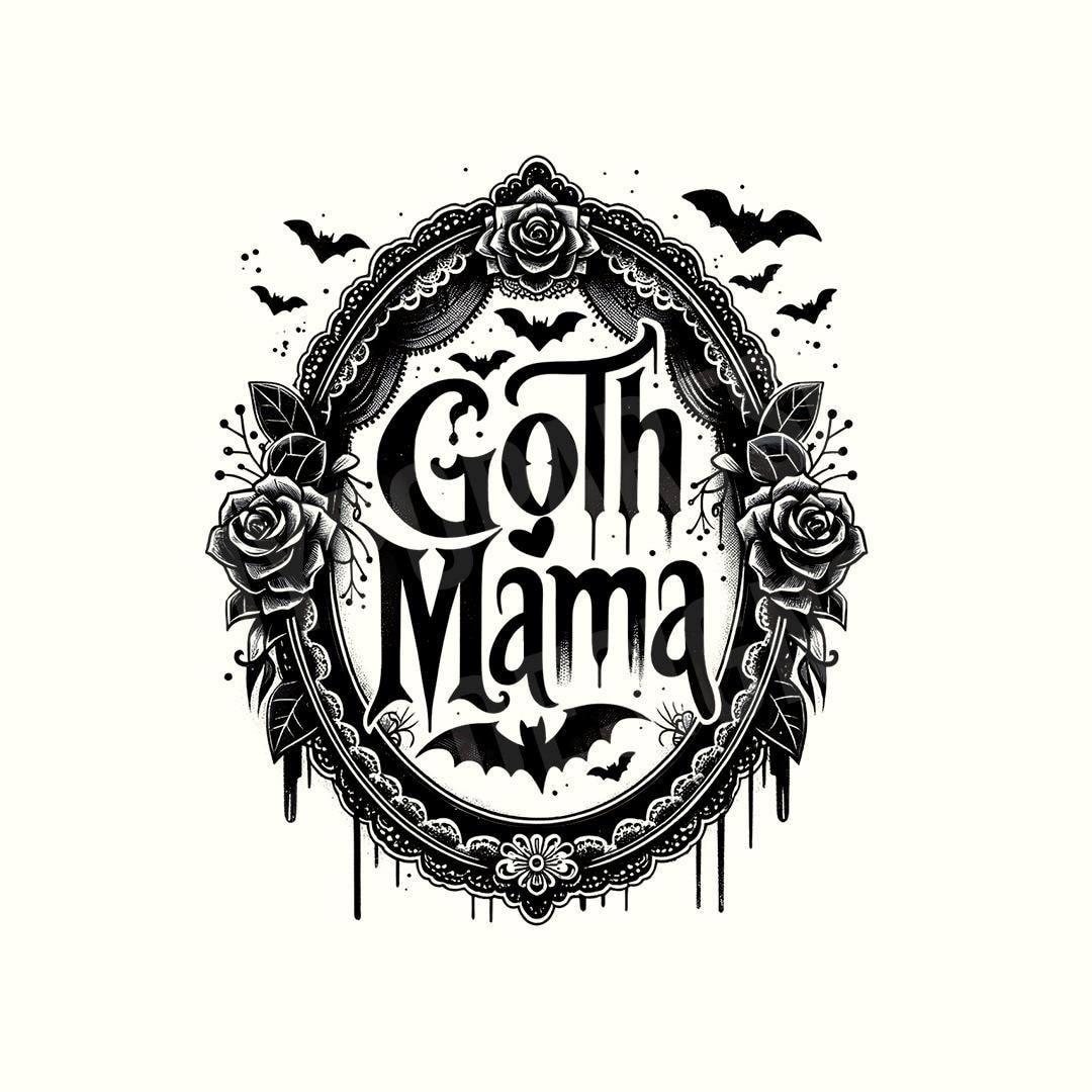 Spooky Mama Png, Goth, Gothic,mom Png,mama Png,mama Shirt,mom Shirt ...