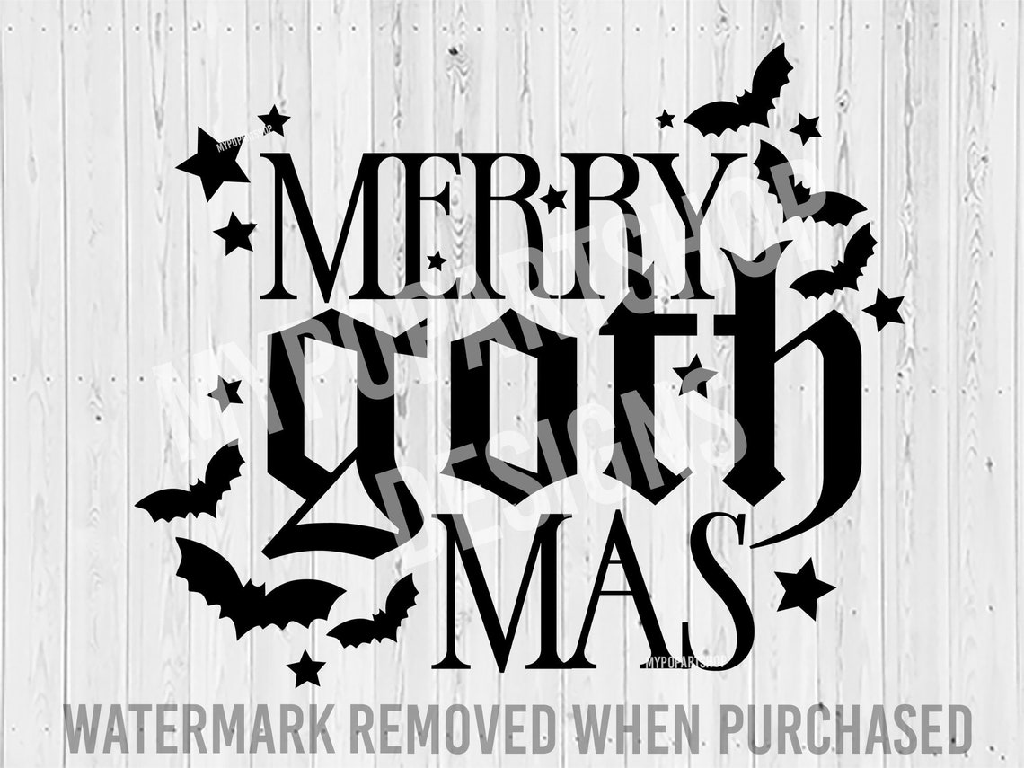 Merry Gothmas Gothmas Svg Gothmas Png Spooky Christmas Svg - Etsy