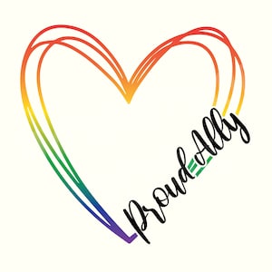 Proud Ally Svg, Proud Ally Png, Ally Svg,ally Png,pride Svg,pride Heart ...