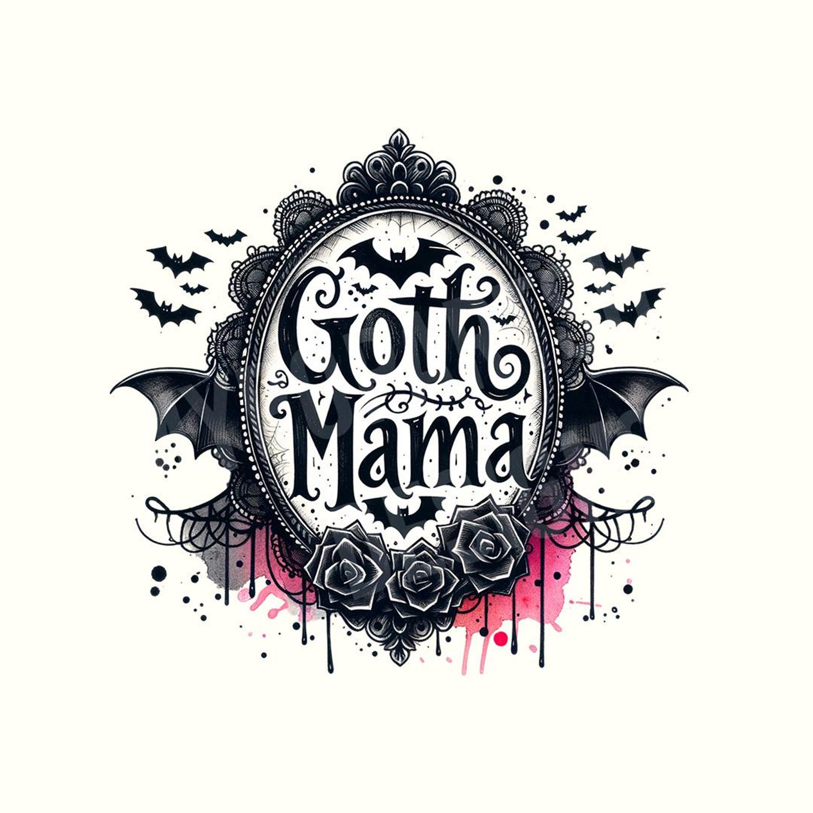 Spooky Mama Png, Goth, Gothic,mom Png,mama Png,mama Shirt,mom Shirt ...
