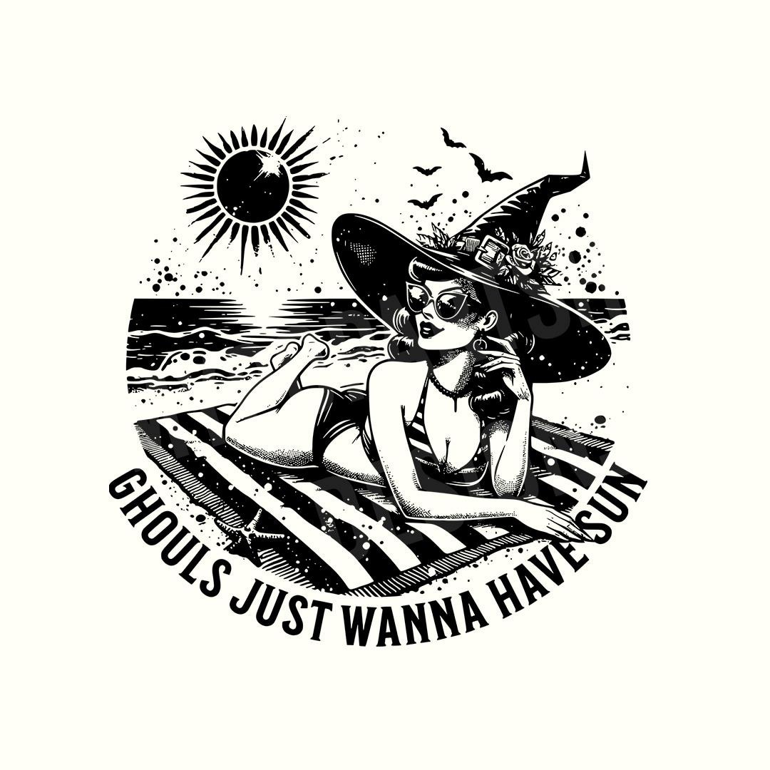 Beach Png, Witch Png, Witchy, Summerween, Spooky Summer, Summer Png ...