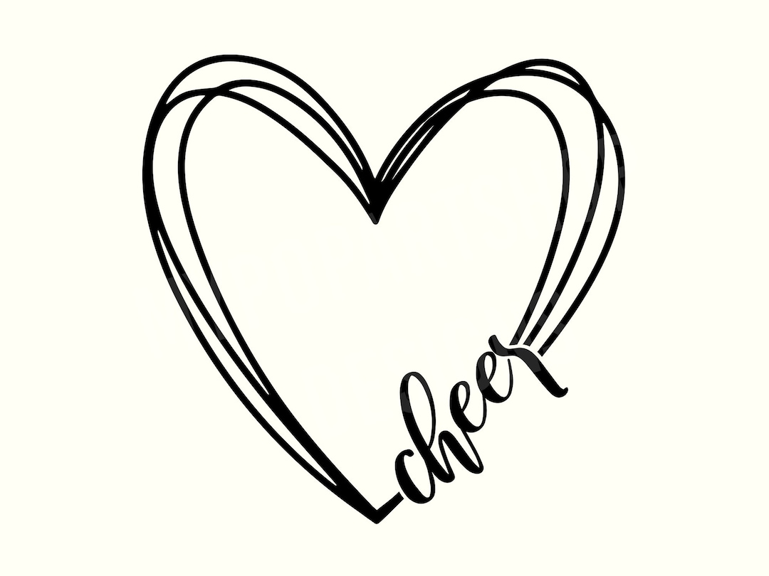 Cheer Heart Svg, Cheer Svg, Cheer Png, Cheerleading Svg, Cheerleader ...