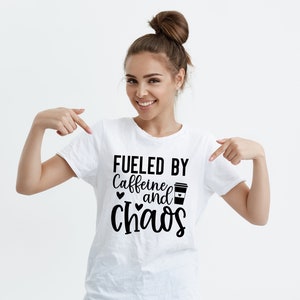 Fueled by Caffeine and Chaos Svg, Caffeine Svg, Fueled by Coffee and ...