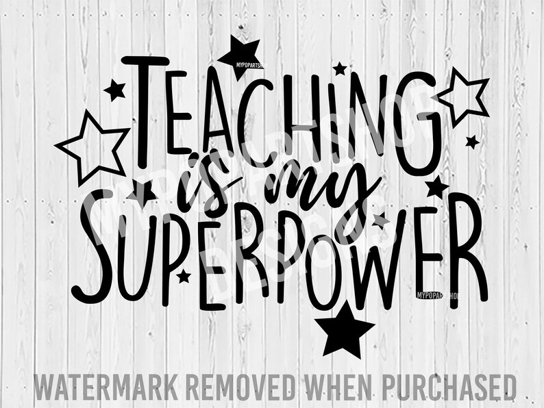 Teaching is My Superpower Svg Teaching is My Superpower Png - Etsy