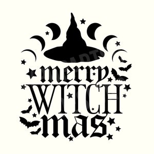 Merry Witchmas Svg, Witch Christmas Svg, Witchy Christmas Svg ...