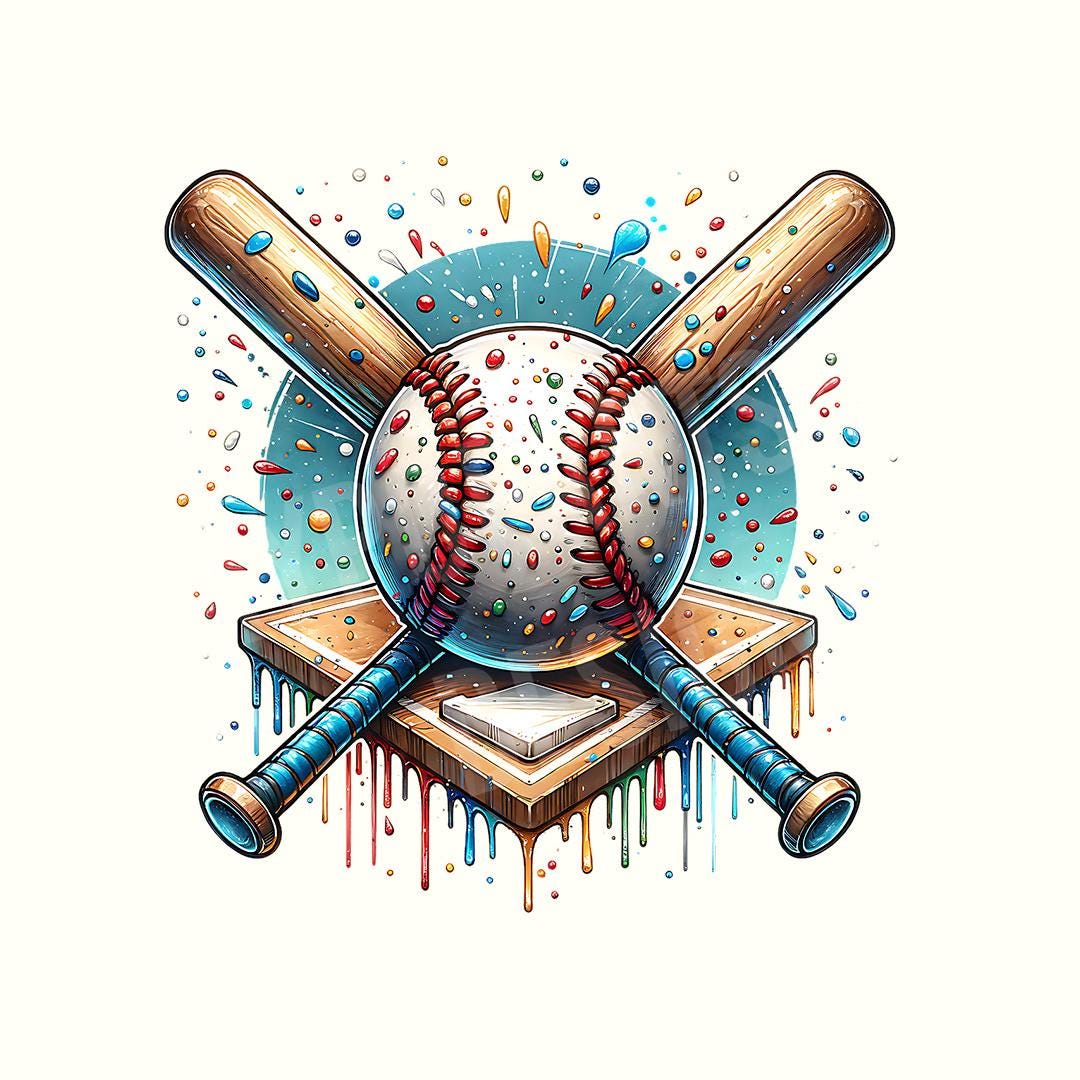 Baseball Home Plate Ice Cream Drip Png, Baseball Sport Team Digital File, Baseball Mom ...