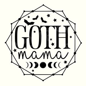 Goth Mom Svg, Goth Mama, Spooky Mom, Spooky Mama Svg, Gothic Svg ...
