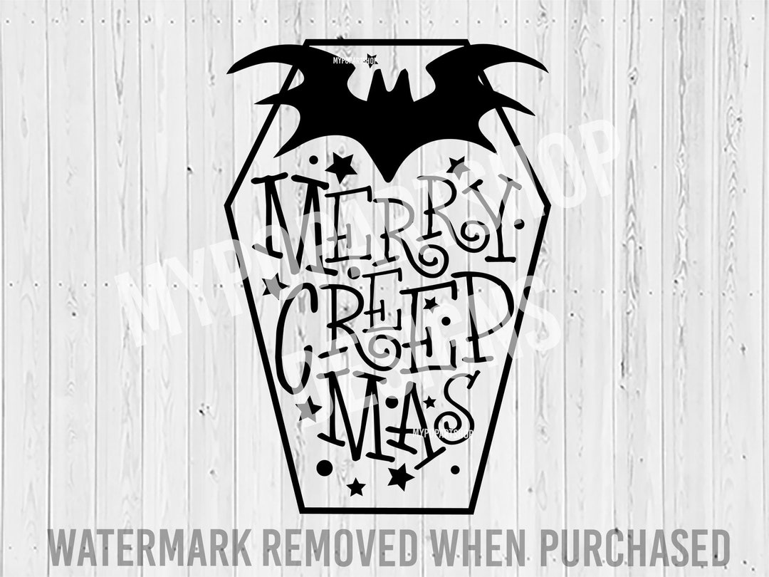 Merry Creepmas Svg Merry Creepmas Png Creepy Christmas Svg - Etsy